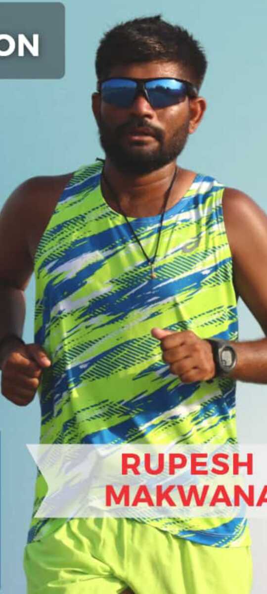 Rupesh Makwana and runner team in Udaipur on the 12th day of Yatra ...