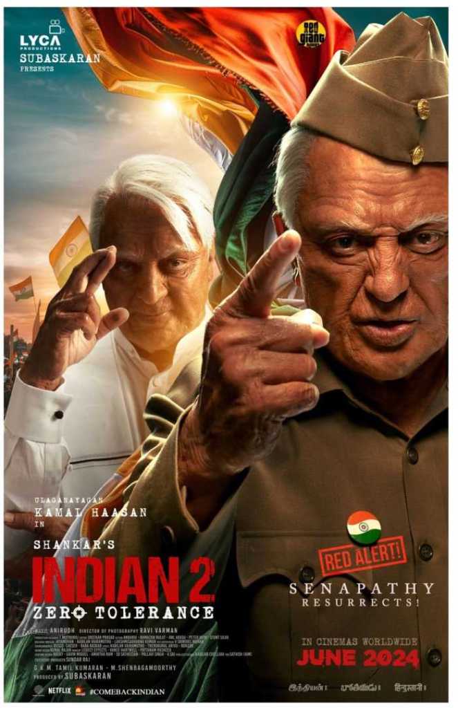 Kamal Haasan looks intense in army uniform in new ‘Indian 2’ poster ...