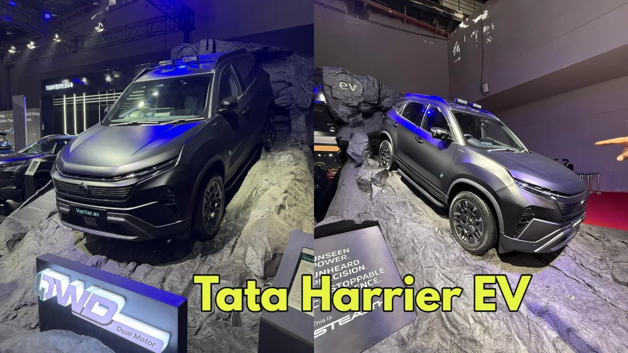Tata Harrier EV and Safari Stealth Editions Unveiled at Auto Expo 2025 ...