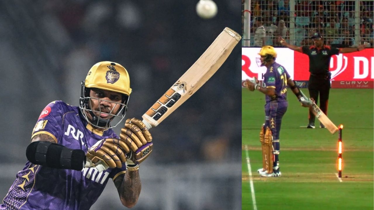 IPL 2025 Hit-Wicket Controversy: Sunil Narine Escapes Dismissal, Leaves ...