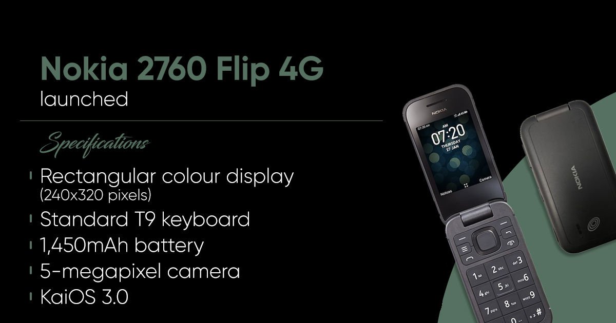 Nokia 2760 Flip Set to Launch Soon: Classic Design Meets Modern ...