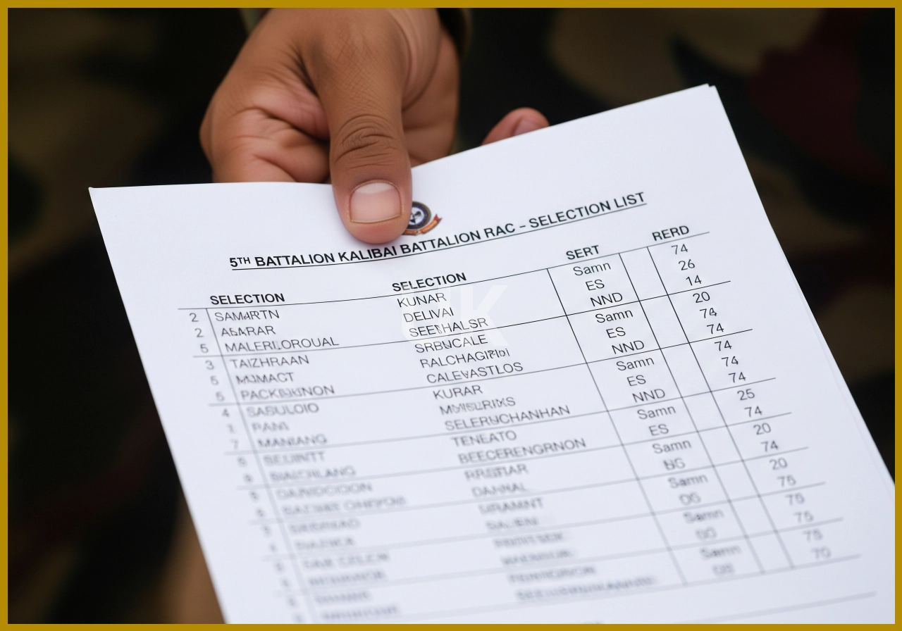 RAC 5th Battalion Releases Constable Recruitment Selection List