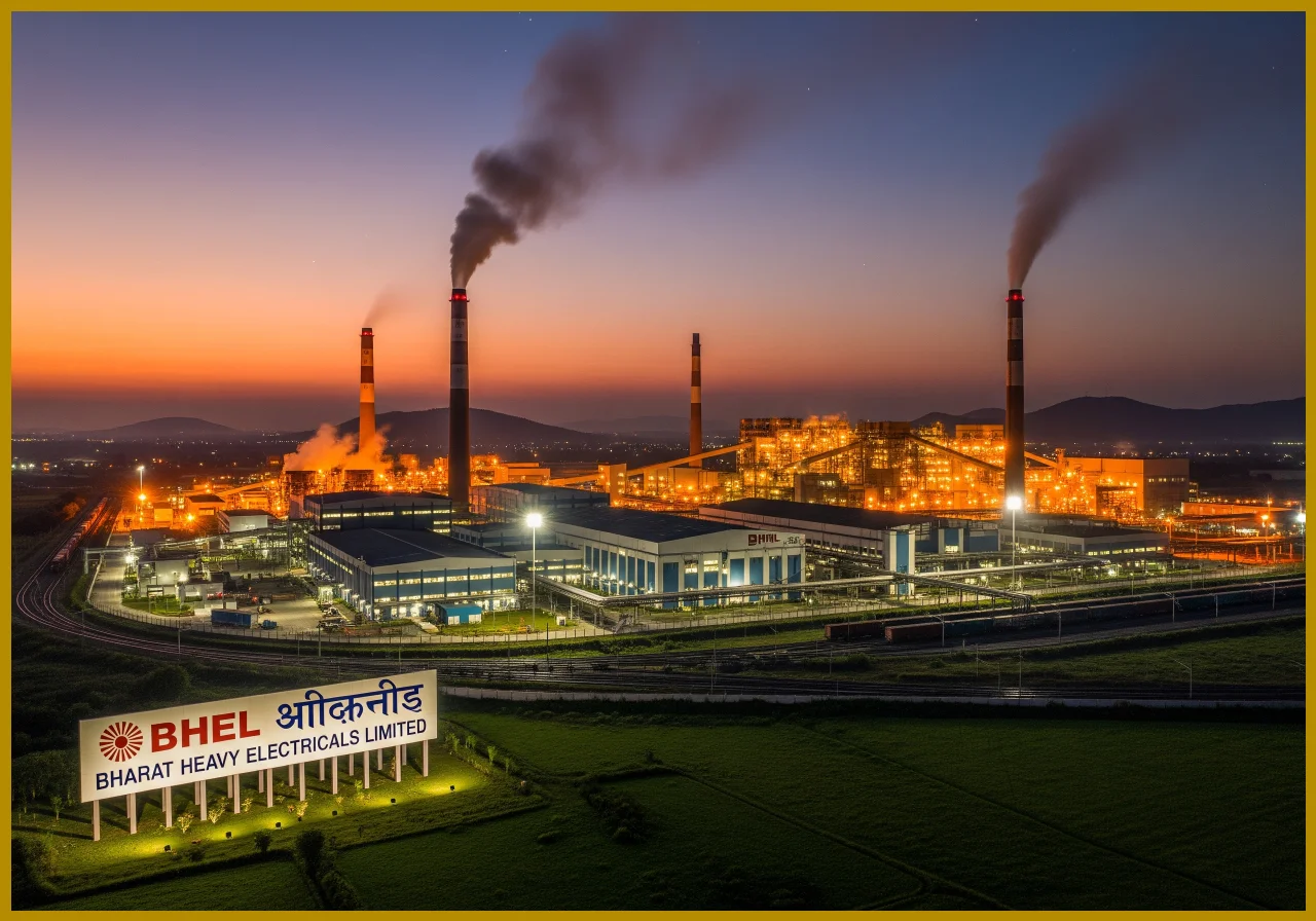 BHEL Shares Jump After Securing ₹5,400-Crore LoA from BCGCL | Udaipur Kiran